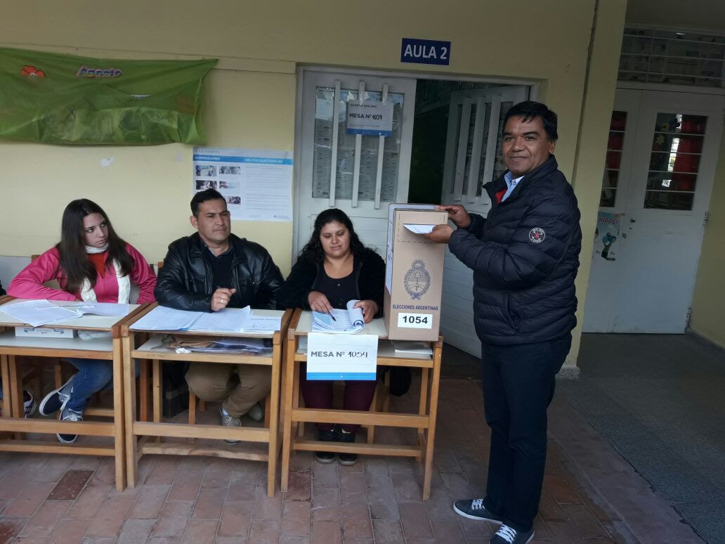 Juan Mosqueda conforme con el acto eleccionario